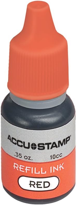 ACCUSTAMP Ink Refill for Pre-Ink Stamps, Red (090683): Amazon.ca ...