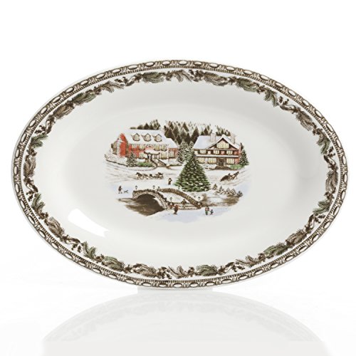 Gibson Home Christmas Toile 16 Piece Dinnerware Set, Multicolor :: 유에스이샵