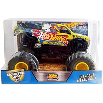 Amazon.com: HOT Wheels Monster JAM 1:24 Scale Team Firestorm 25TH ...