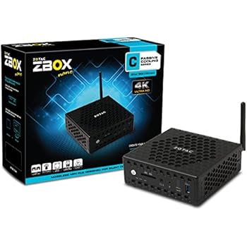 Amazon.com: ZOTAC ZBOX CI323 nano Fanless Mini PC Intel N3150 CPU Intel ...