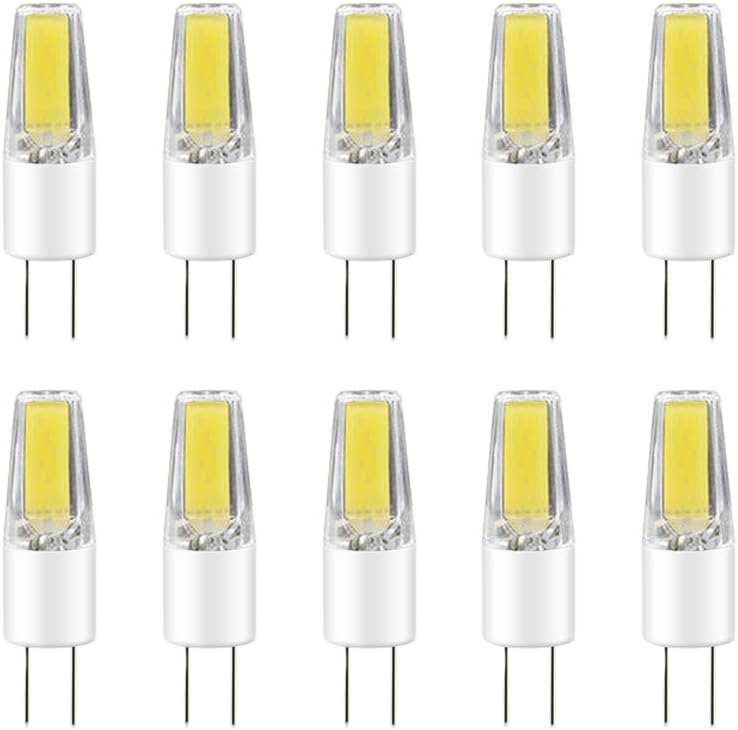10-Pack G4 2W COB LED Bulbs, 20W Halogen G4 Light Bulbs Replacement ...