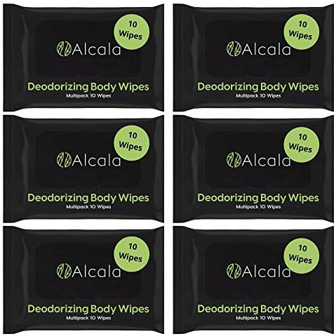 سعر Alcala Deodorizing Body Wipes 100% Bamboo with Tea Tree, Multipack ...