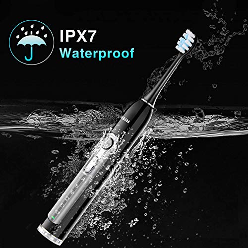 ZEHONG Sonic Electric Toothbrush, 5 Modes with 2 Timer, 7 Hours Charge 45 Days Use, Electric ...