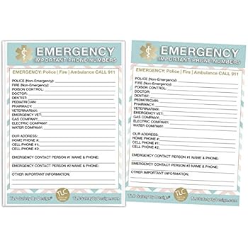 Amazon.com: Emergency Contact Memo Board Indoor Magnet: Automotive