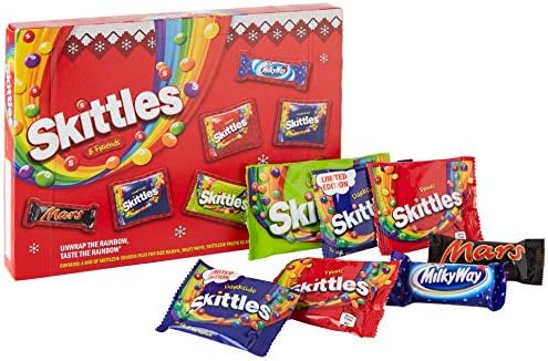 Mars Skittles & Friends Christmas Sweets Selection Gift Box, 105.5g ...
