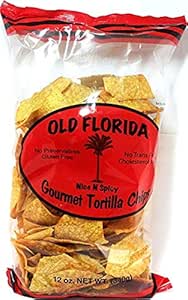Amazon.com: Old Florida Gourmet Nice N Spicy Tortilla Chips 11oz - Case ...
