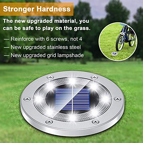 Biling Solar Lights Outdoor Grid Design Shell, Solar Powered Ground ...