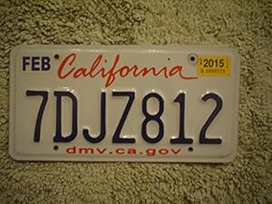 Amazon.com: California Red White and Blue License Plate: Automotive
