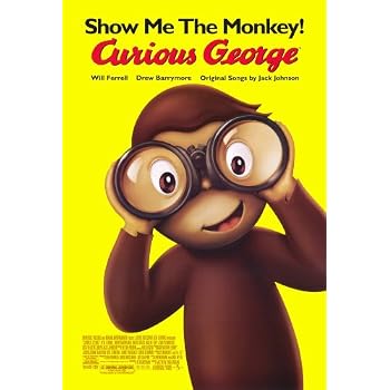 Amazon.com: Curious George Poster Movie B 11x17 Drew Barrymore Will ...