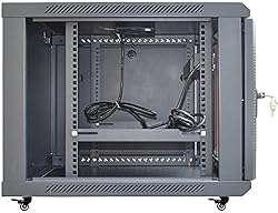 Sysracks 15U Server Rack Cabinet Under Desk Locking Data Enclosure 35 ...