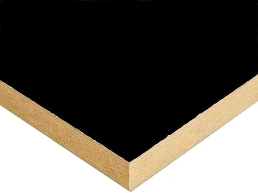 Black Melamine Board | 1220mm x 1220mm (4x4ft), Thickness: 18mm: Amazon ...
