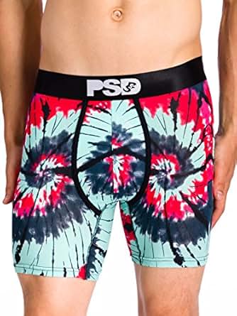 PSD Mens Tye-Dye Boxers Underwear Large Pink at Amazon Men’s Clothing store