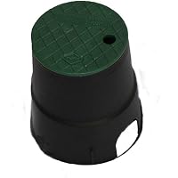 Amazon.com : Dura 7 in. Round Valve Box in Black Body Green Lid : Patio ...