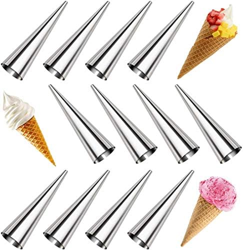 Cream Horn Molds, Cozy Baking Cones Cream Horn Forms Stainless Steel ...