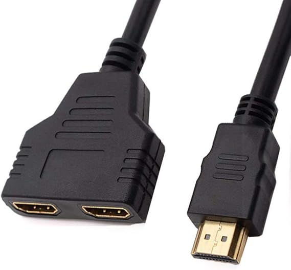 HDMI Splitter Cable, 1 In 2 Out HDMI Port Male to 2: Amazon.co.uk ...