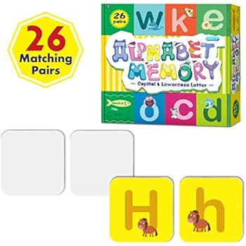 Amazon.com : 26 Pairs Double-Sided Erasable Lowercase and Capital ...