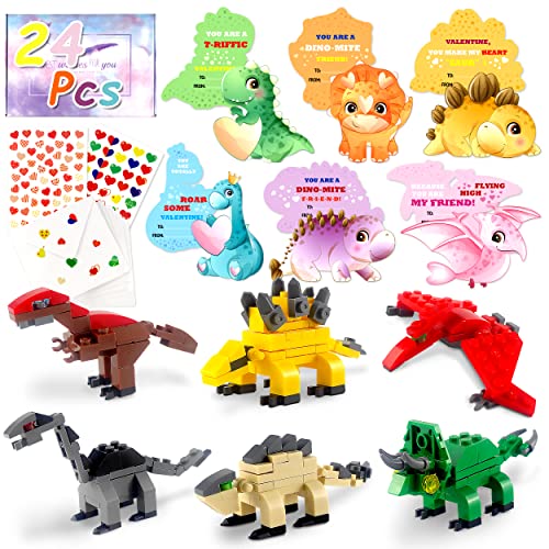 algpty 24 Packs Valentines Cards for Kids Classroom School with ...