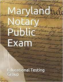 Maryland Notary Public Exam: Group, Educational Testing: 9781718014107 ...