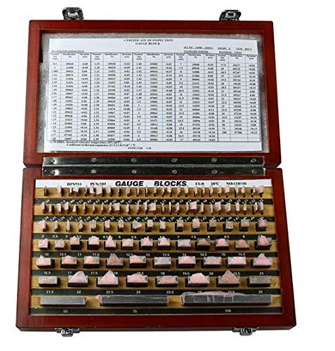MeterTo Steel Metric Gage Blocks Set 87pcs/1.001mm-100mm Calibration ...