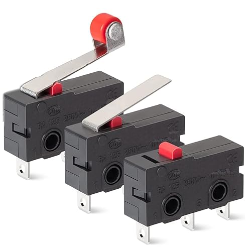 REDGOOSE 30PCS Micro Limit Switch 250VAC 5A SPDT 1NO 1NC Normally Open ...