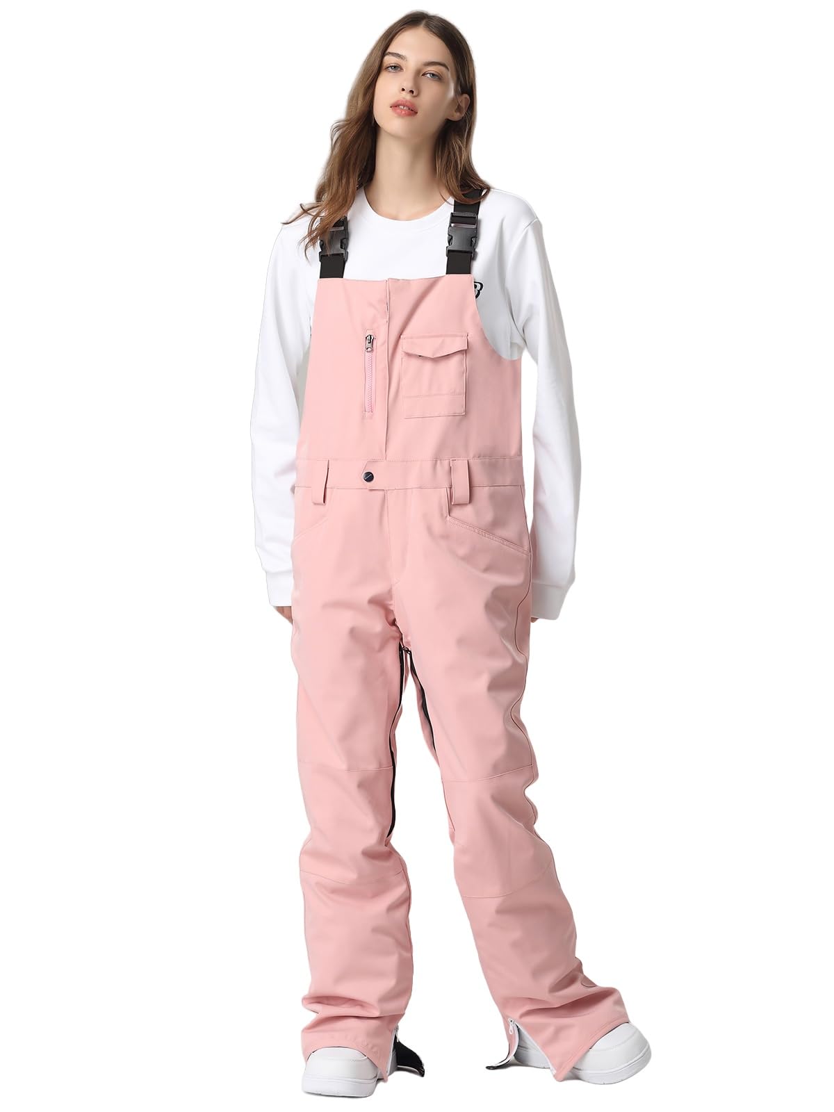 SEARIPE Womens Ski Pants Waterproof Ski Bibs Women Insulated Snow Bibs ...