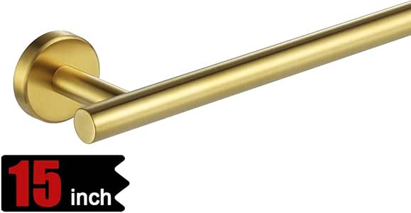Amazon.com: JQK Bathroom Towel Bar, 12 Inch Stainless Steel Towel Rack ...