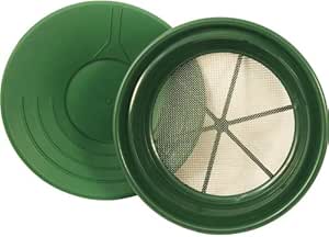 Amazon.com : Gold Pan & 1/8" Gold Classifier Sifter Set - Equipment for ...