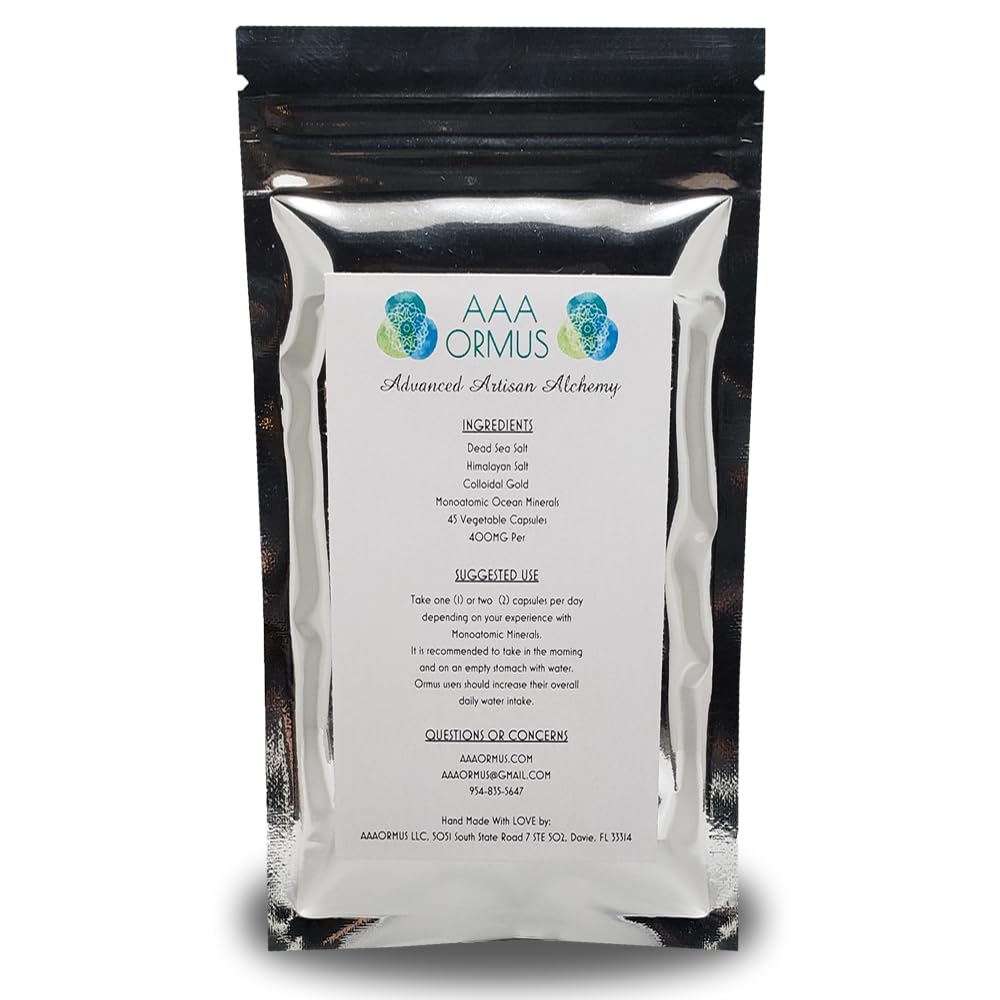 ORMUS Gold - Colloidal Gold Capsules Vegan - Monoatomic Gold Ormus ...