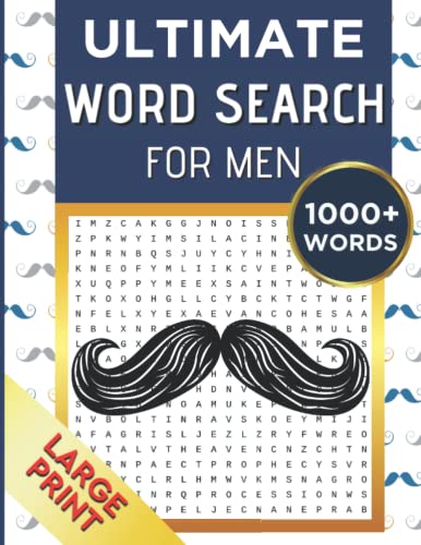 Ultimate Word Search For Men: Word Search For Adults Large Print | Find ...