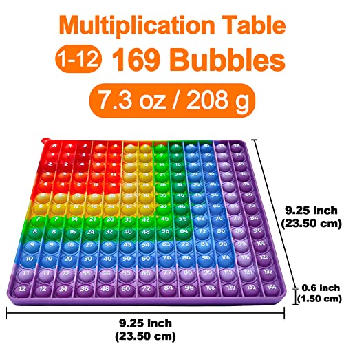 Multiplication Table Math Games Pop Fidget Toys Popper Board Stress ...