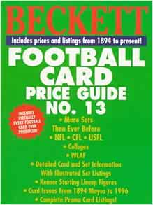 Beckett Football Card Price Guide: Beckett, James: 9781887432184 ...
