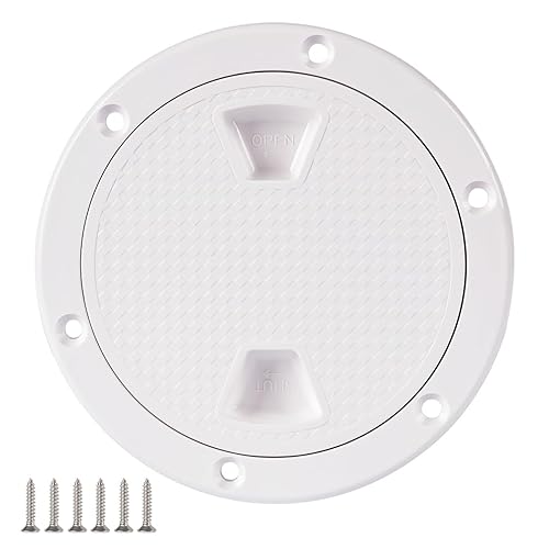 Xztrdi Boat-Ready White Round Non-Slip Inspection Hatches - Sizes 4 ...