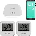 Smart Wireless Temperature / Humidity Sensor Wide Range (-22 to 158 degrees) for Freezer Fridge ...