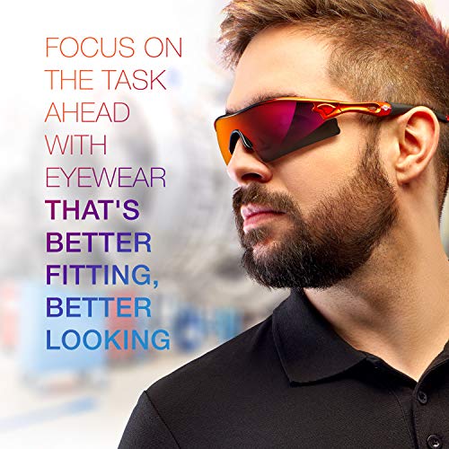 ToolFreak Reevo Safety Glasses Red Mirror Lens U6 UV Impact Eye toolfreak-reevo-safety-glasses-red-mirror-lens-u6-uv-impact-eye