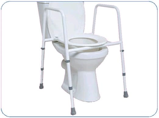 NRS Healthcare Height Adjustable Toilet Frame with Seat (Eligible for ...