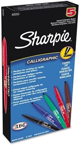Amazon.com : Disposable Calligraphic Pen, 2.5MM Medium Tip, 5 Assorted ...