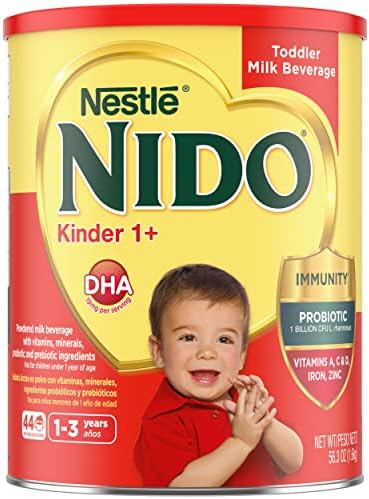 NIDO Kinder 1+ Toddler Powdered Milk – 56.3 Oz (3.52 LB) | Pricepulse