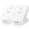Zyxel AV2000 Powerline Ethernet Adapter Starter Kit | Pass-Thru Power ...