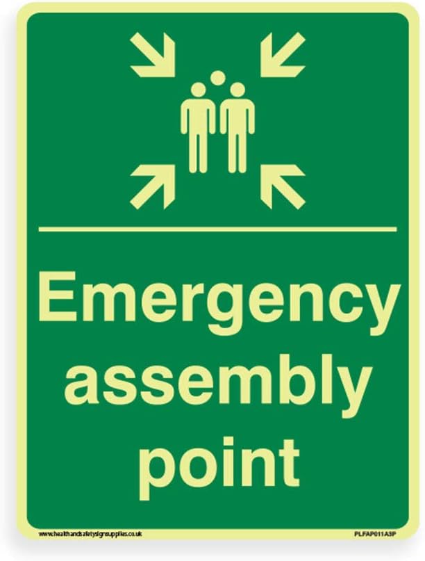 Emergency assembly point – Glow In The Dark [Photoluminescent 1.5mm ...