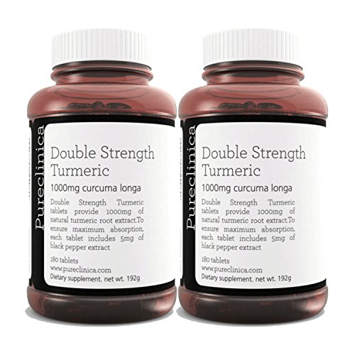 Double Strength Turmeric - Massive 1000mg x 360 Tablets - 200% more ...