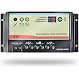 Amazon.com : EPEVER EPIPDB-COM Series Dual Battery Solar Charge Controller 20A 12V/24V Auto Work ...