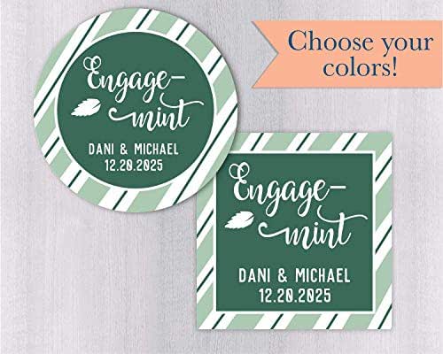 Amazon.com: Engage-mint, Engagement Favor Stickers/Labels (#235-SS ...