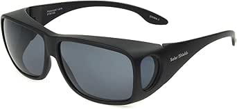 Amazon.com: Dioptics Solar Shield-Stone Polarized Rectangular Fits Over ...