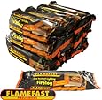 Flamefast Instant Light Smokeless Fire Logs - Case of 12 Logs: Amazon ...