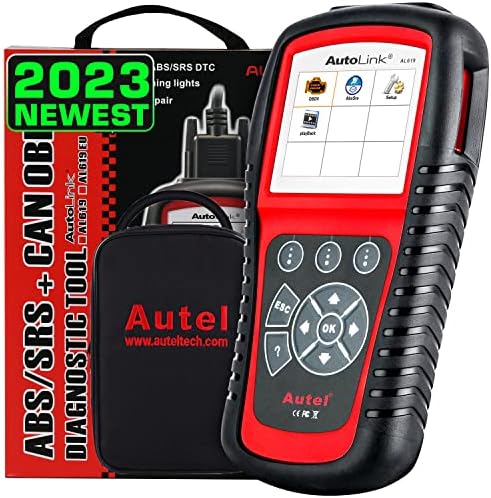 Autel AutoLink AL619 Scanner, 2023 Newest Car ABS SRS & CAN OBD2 ...