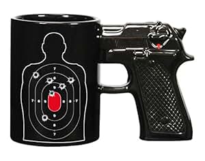 Amazon.com: Gun Coffee Mug - Target Practice 15oz: Kitchen & Dining
