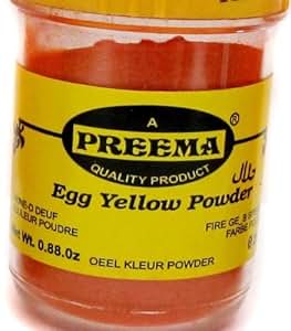Amazon.com : Preema Egg Yellow Color Powder - 25g : Food Coloring ...
