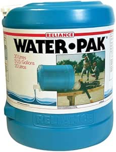 Amazon.com : Reliance Products Water-Pak 5 Gallon Barrel Shaped Water ...