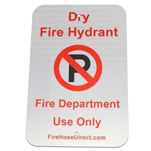 Amazon.com : Reflective Dry Hydrant Sign : Sports & Outdoors