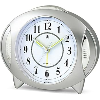 Amazon.com: 4-inch Table Clock Ultra-quiet Metal Small Alarm Clock ...